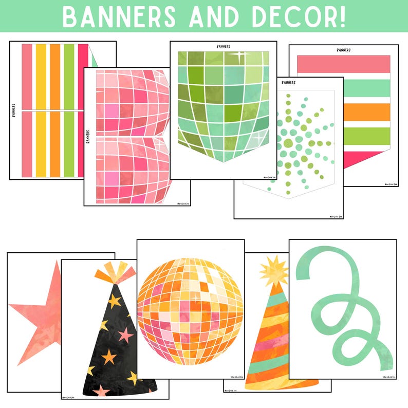 Disco New Year Bulletin Board Kit, Goal Setting Classroom Decor, Retro ...
