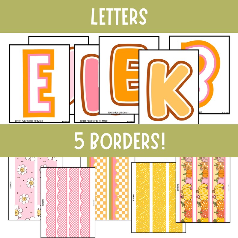 Fall Bulletin Board Kit, Autumn Pumpkins Decor, Welcome to Our Patch ...