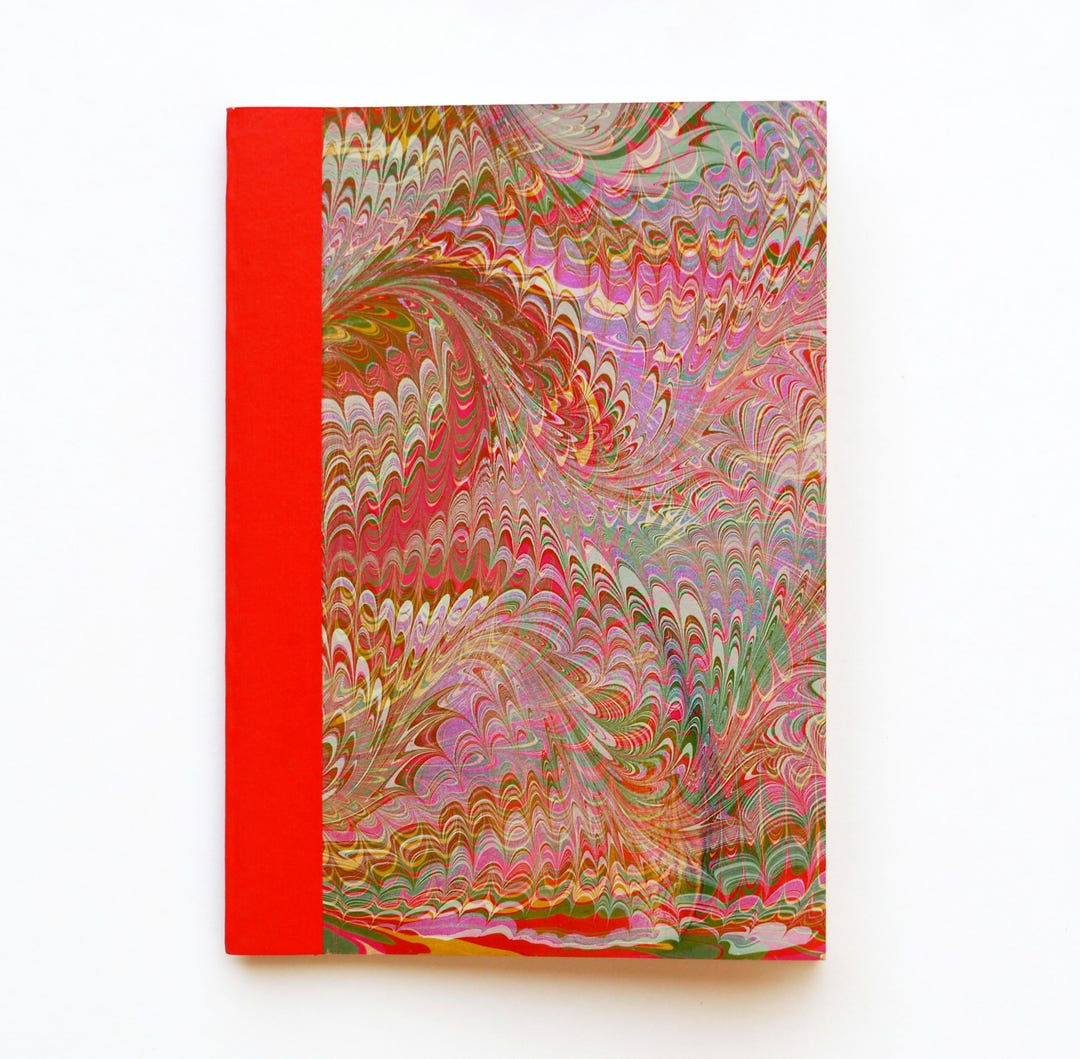 Hand-marbled Muji Recycled Paper Notebook - Etsy