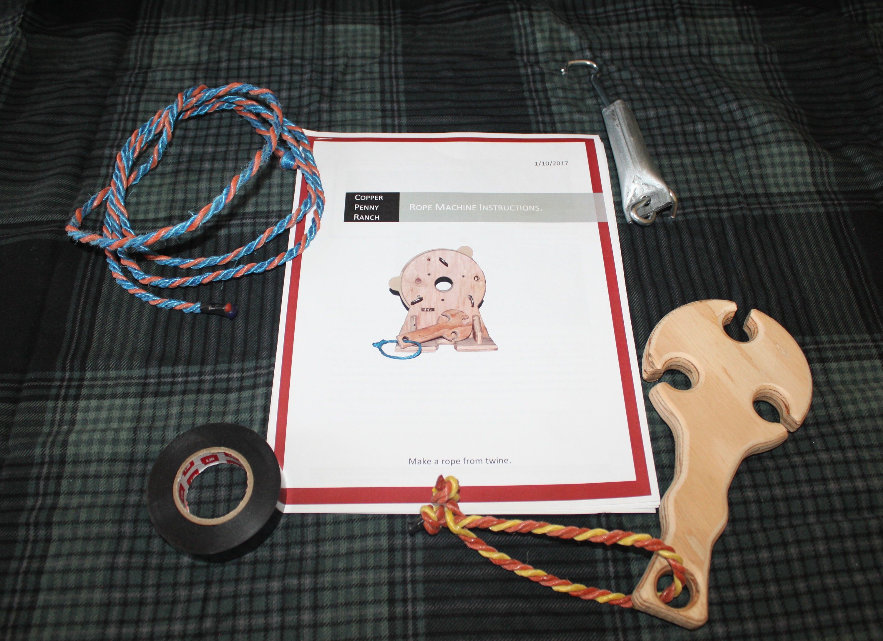 Rope Machine- Make Awesome Custom Rope Out of Recycled Hay Twine or New ...