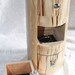 Log Jewelry Box W/ 2 Secret Compartments & 3 Drawers Approx. 9 Tall and ...