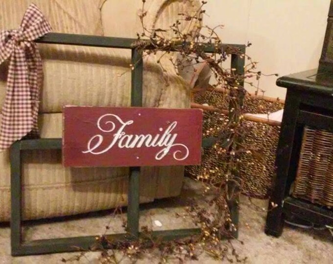 Handmade Wooden Primitive Window Frame - Etsy