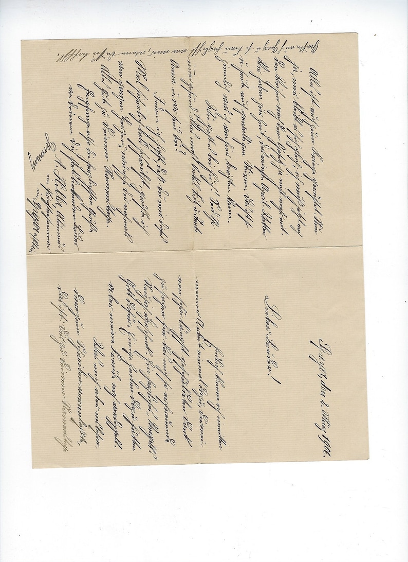 German envelopes & letters 1906 calligraphy | Etsy