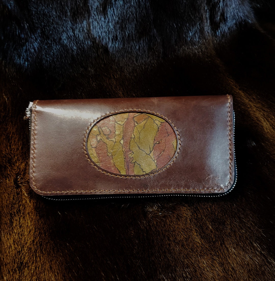30% Discount Applied, Brown Leather Wallet, Made in Quebec, Canada ...