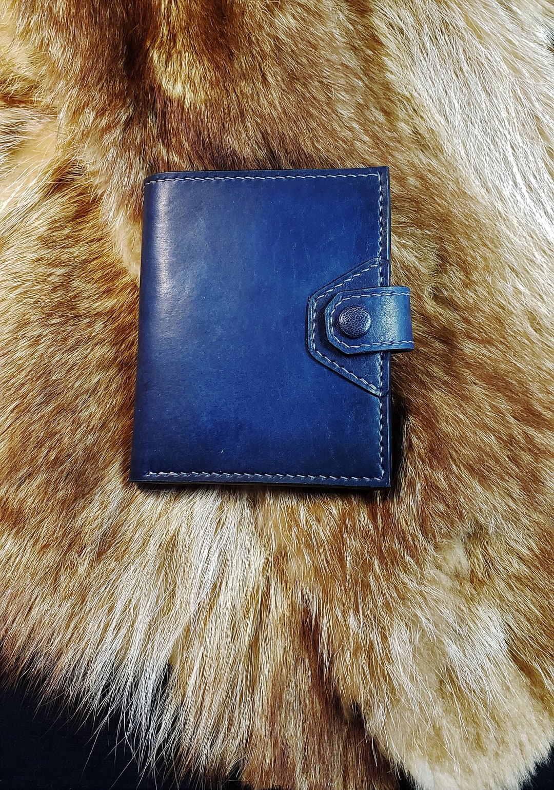 So Practical, Ideal Format, Leather Wallet, Navy, Hand-stitched, Local ...