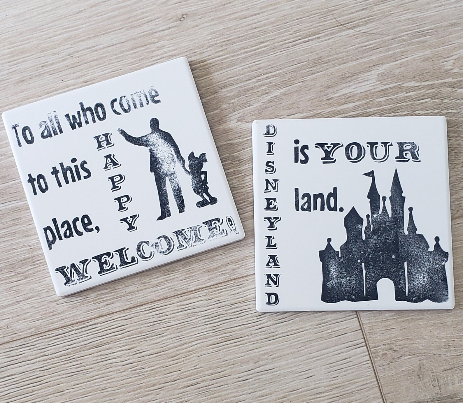 DISNEY COASTERS - Absorbent, Natural Stone Coasters That Put the "fun ...