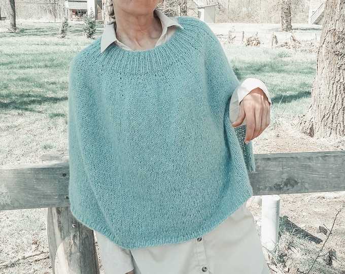 Pattern Poncho Knitting Patterns for Ponchos Easy to Knit Poncho ...