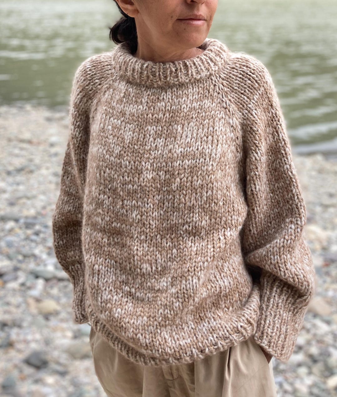 Chunky Knitting Sweater Pattern, Knit Sweater Pattern, Easy Sweater ...