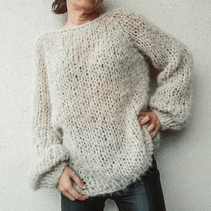 Knitted Sweater Pattern KNITTING PATTERN Sweater Loose - Etsy