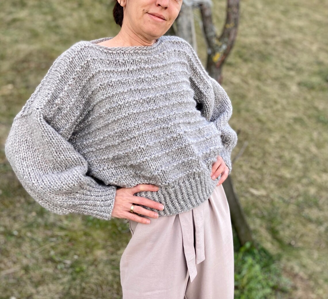 KNITTING PATTERN Top Down Knitting Pattern Beginner Friendly | Etsy