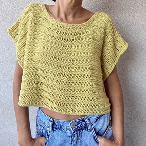 Knitting Pattern - Knit Tee, Easy Knitting Pattern, Knit Tee Pattern ...