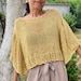 Knitting Pattern Sweater Summer Knit Sweater Tee Easy - Etsy