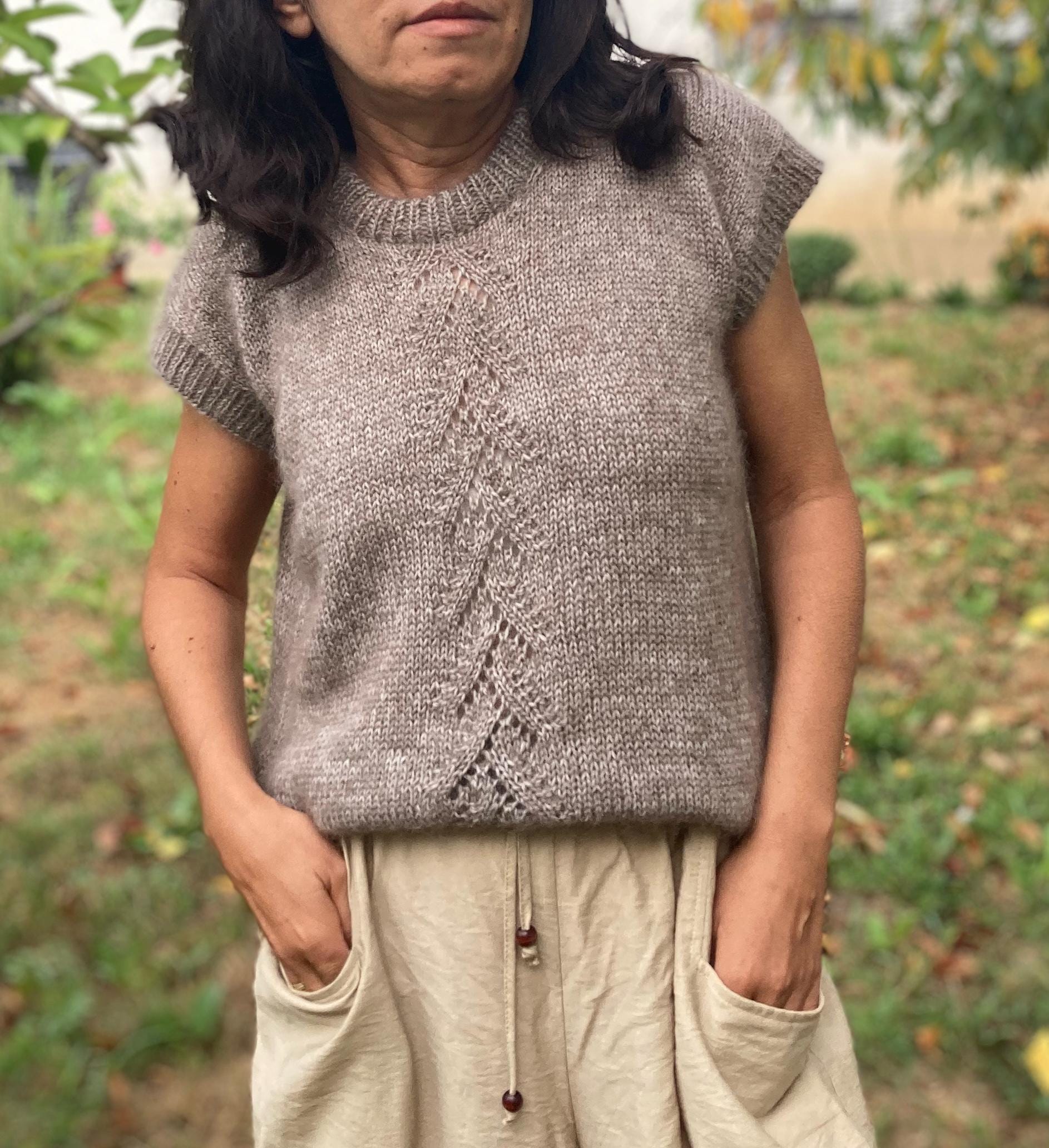 Vest Knitting Pattern, Easy to Knit, Beginner Friendly Tutorial,sweater ...