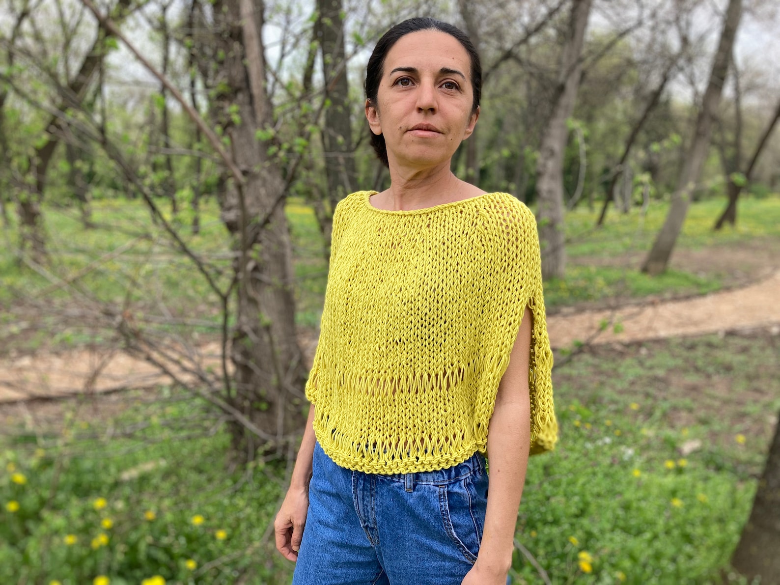 Knitting Pattern Poncho - Summer Poncho Pattern - Beginner Pattern ...