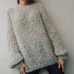 Knitted Sweater Pattern KNITTING PATTERN Sweater Loose - Etsy