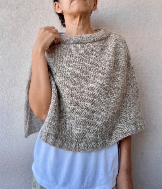 Poncho Easy Knitting Pattern Classon Cashmere Poncho Pattern By