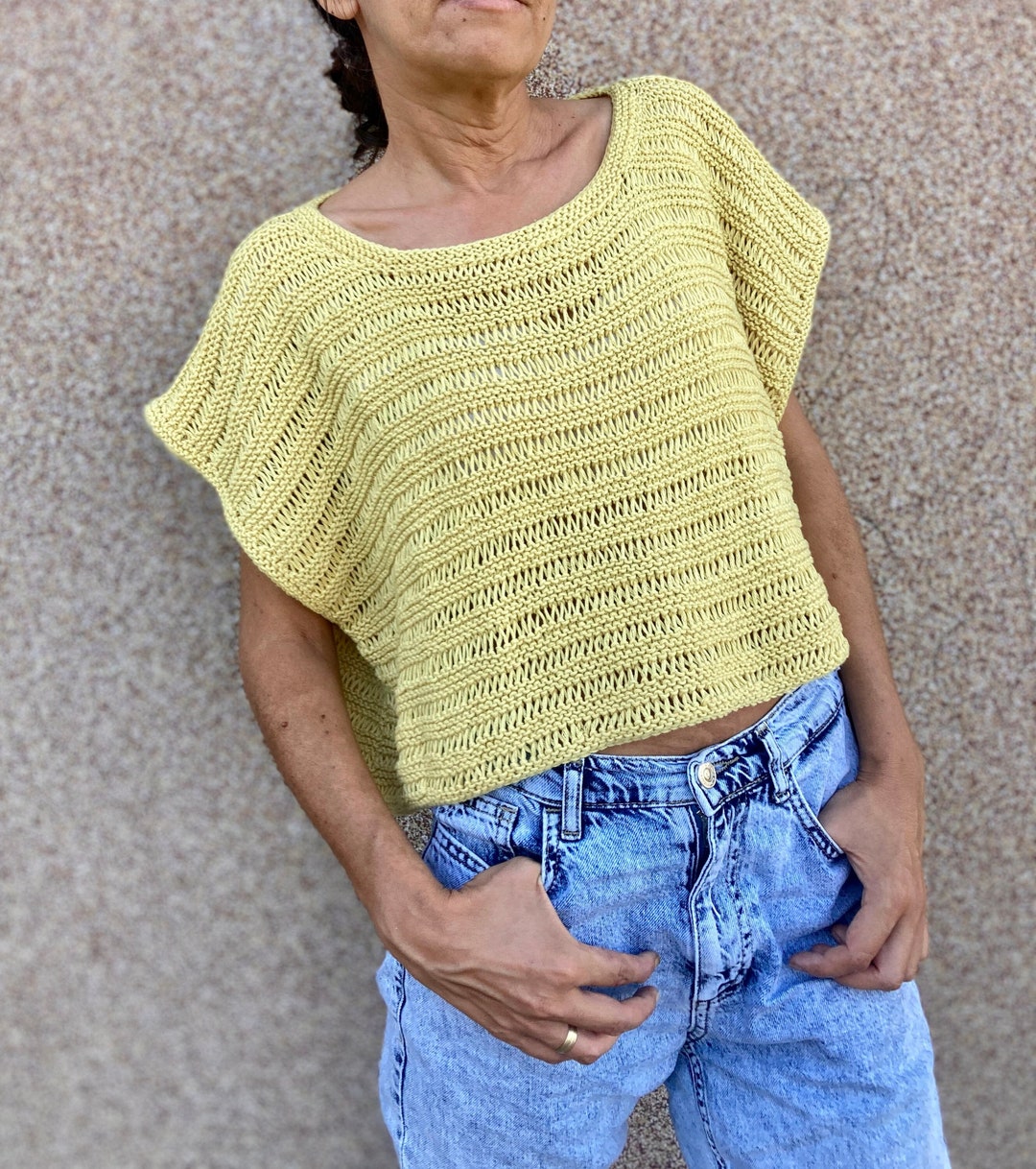 Knitting Pattern - Knit Tee, Easy Knitting Pattern, Knit Tee Pattern ...