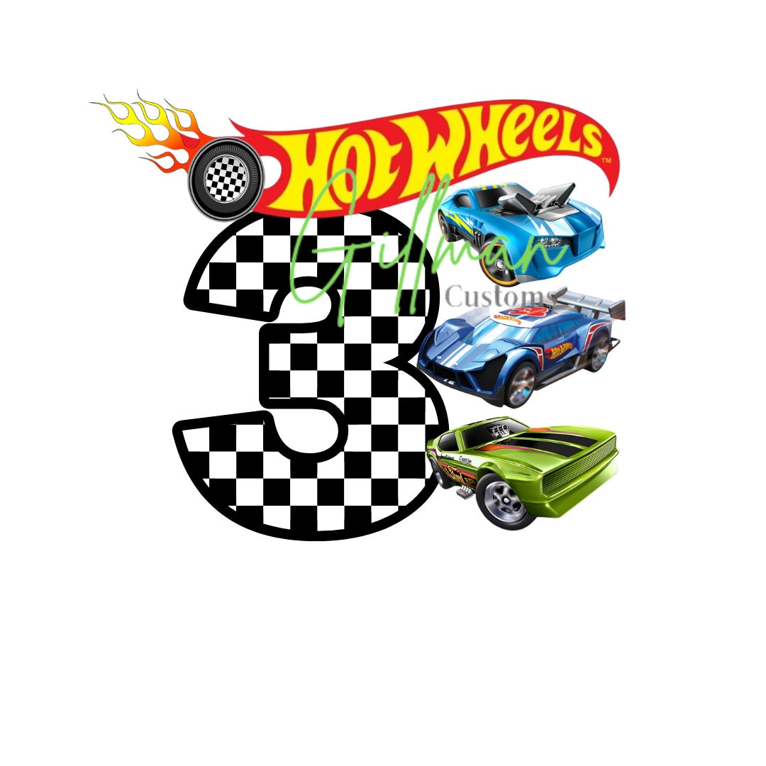 Hot Wheels Birthday Boy 3 Years Old Svg Png. Birthday Tshirt Png - Etsy UK