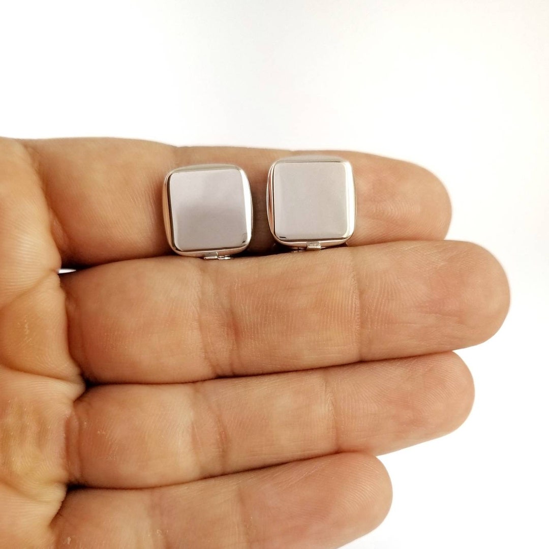 9K Classy Button Covers.9k White Solid Gold Square Button - Etsy