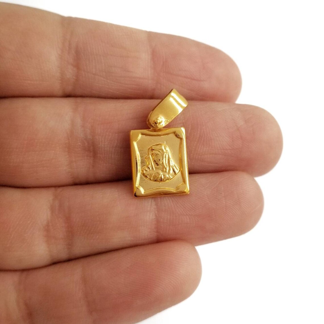 Virgin Mary 925. Sterling Silver Virgin Mary Saint Mary | Etsy