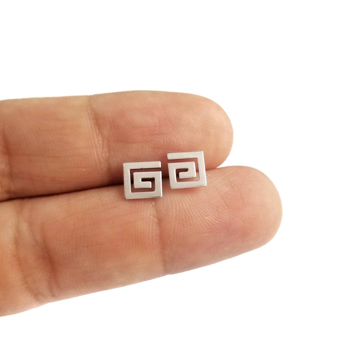 925 Sterling Silver Small Meander Symbol Greek Art | Etsy