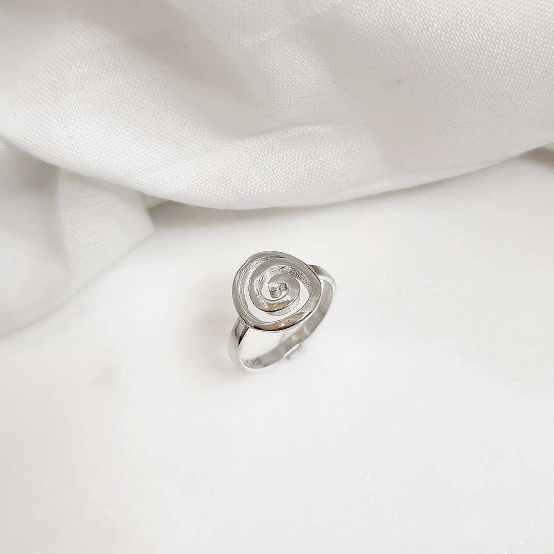 925 Sterling Silver Greek Spiral Symbol Ring. Ancient Greek Symbol Ring ...