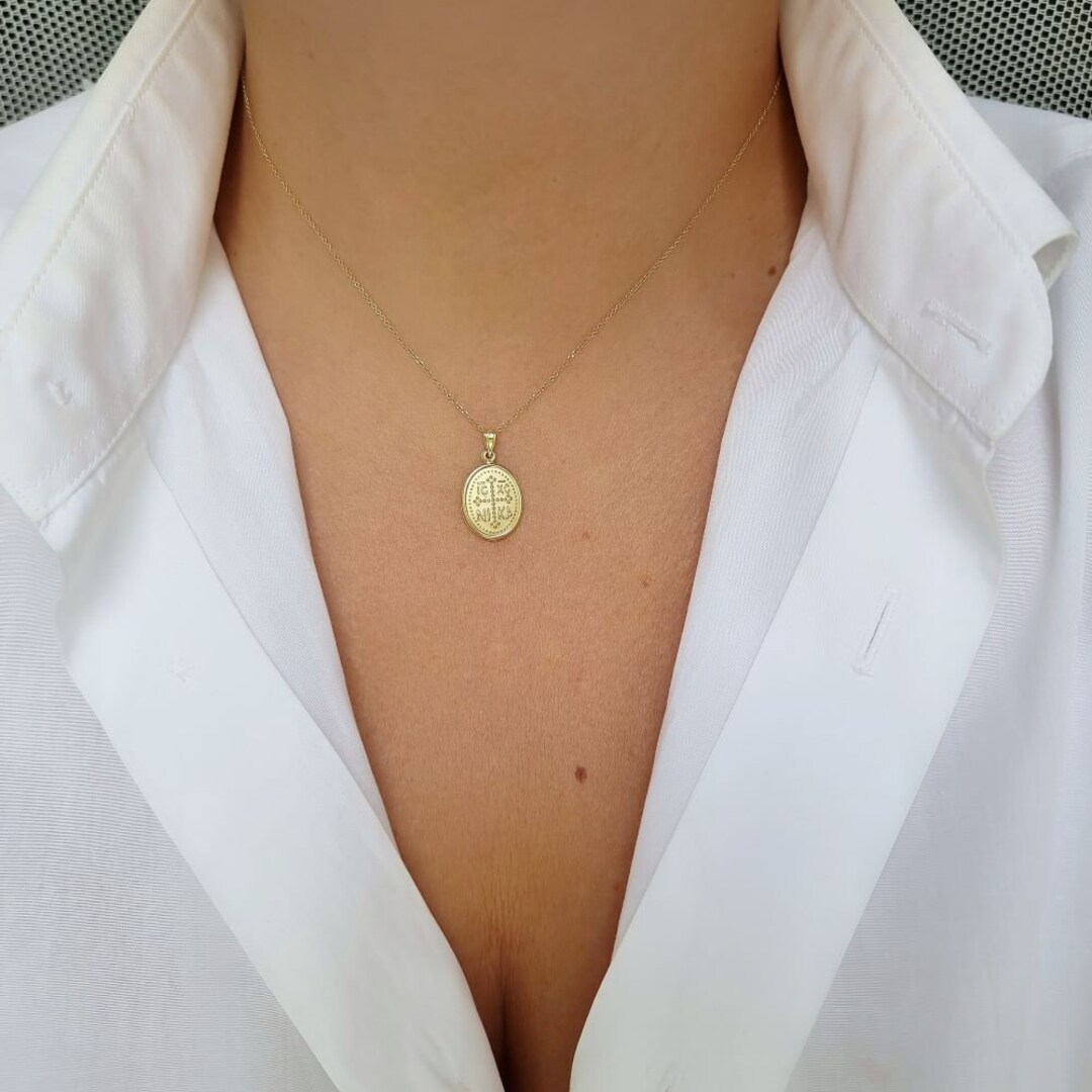 9K Cross Saint Helen and Constantine ΙϹΧϹ ΝΙΚΑ Pendant. Constantinato ...