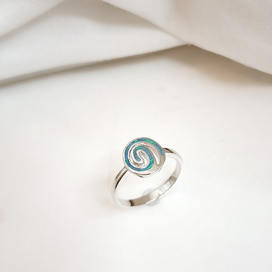 925 Sterling Silver Greek Spiral Symbol Ring. Ancient Greek Symbol Ring ...