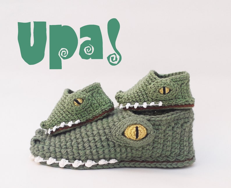 Crocodile Slippers Crochet - Babies & Toddlers Sizes - Etsy