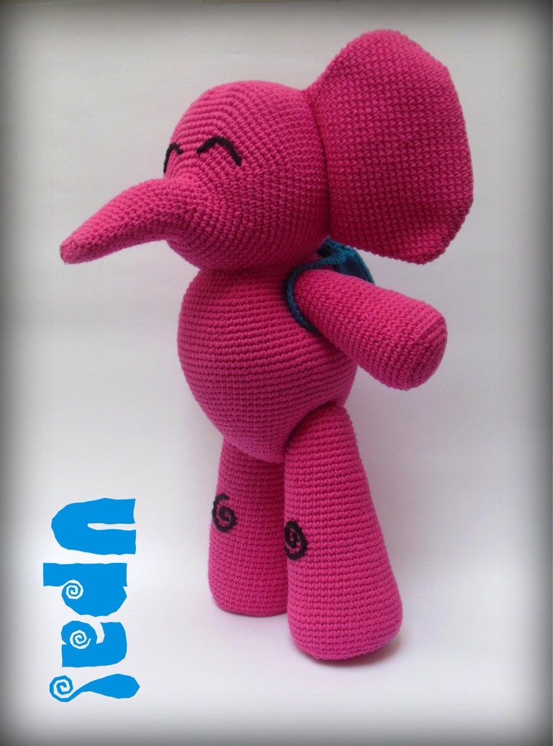 Elly the Elephant - Pocoyo Amigurumi PDF Pattern - Etsy