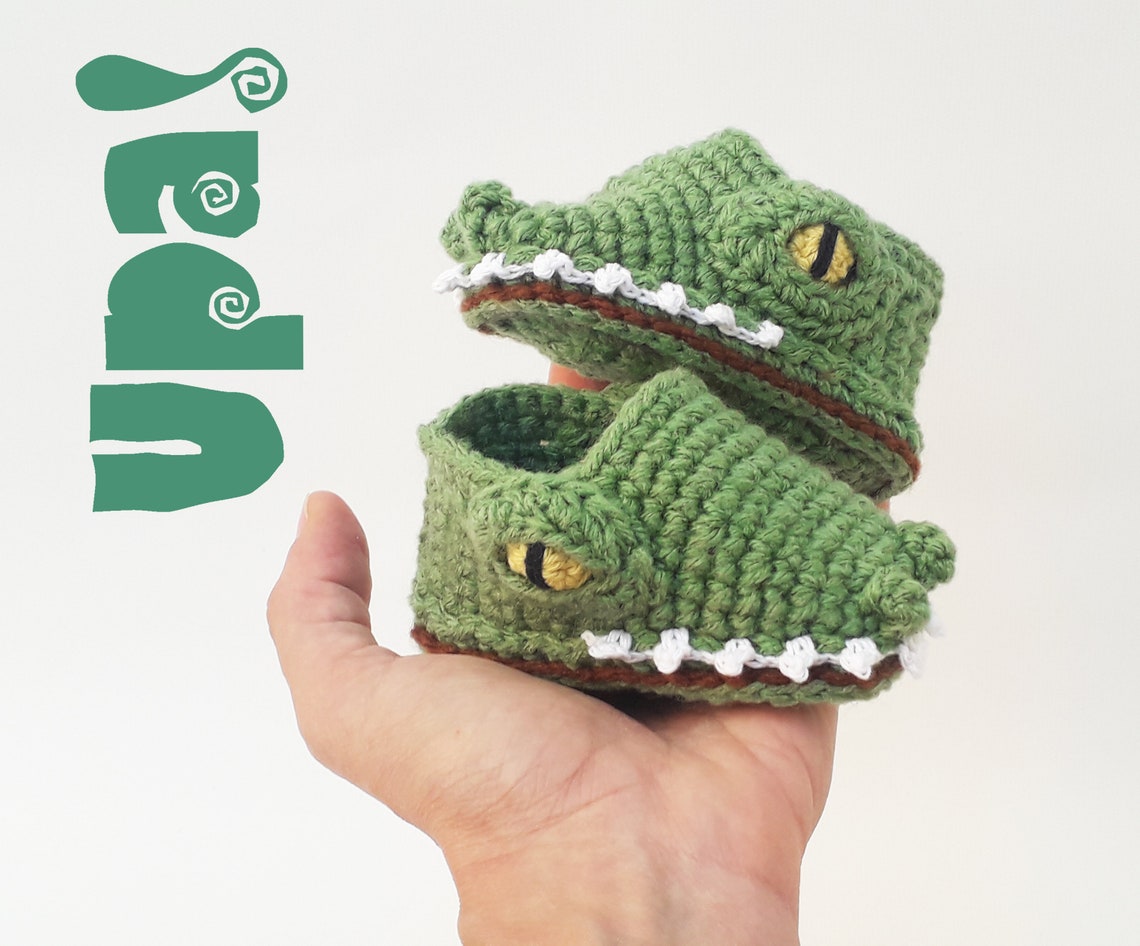 Crocodile Slippers Crochet Babies & Toddlers Sizes - Etsy Canada