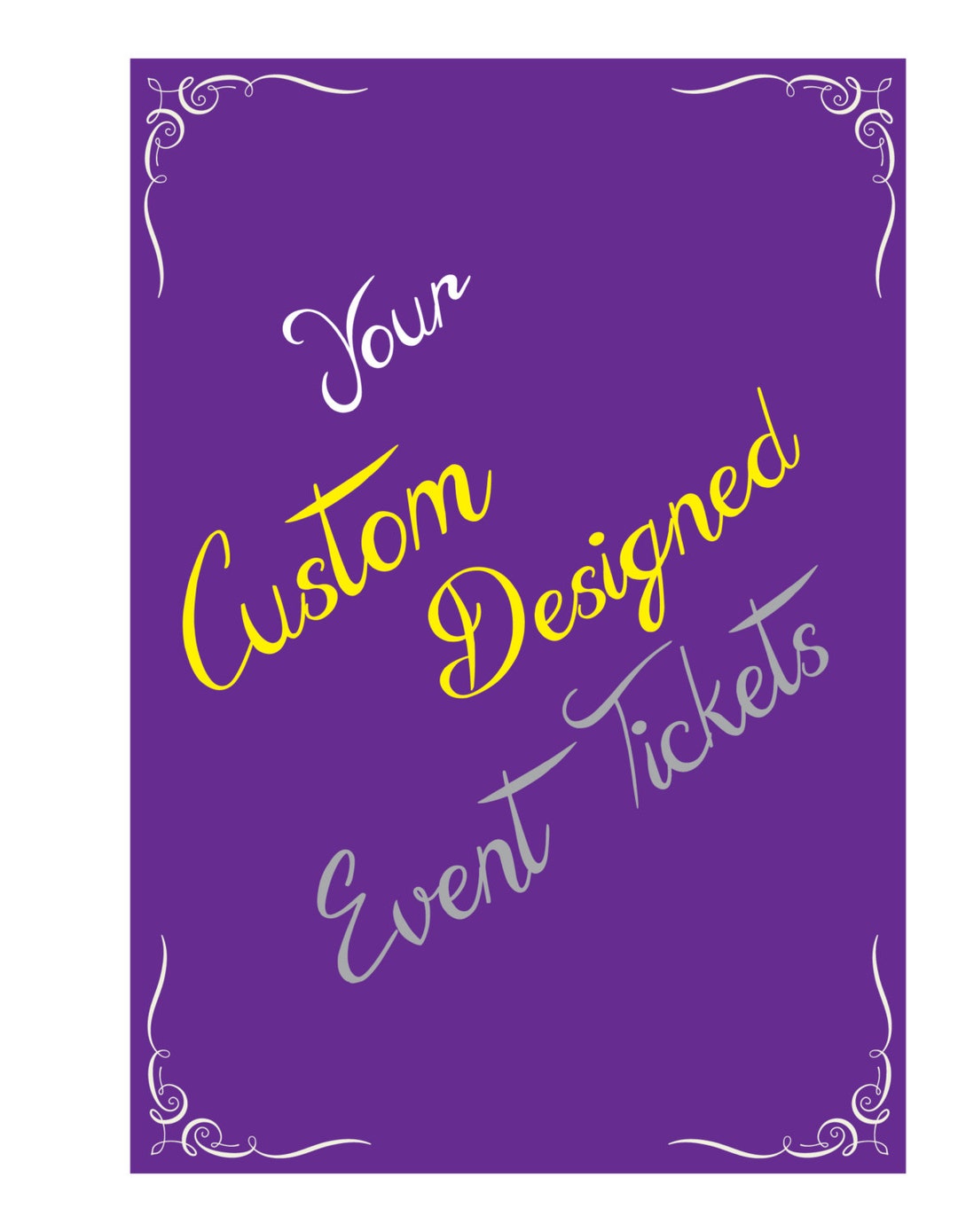 Custom Event Tickets, DIY Printable Design - Etsy