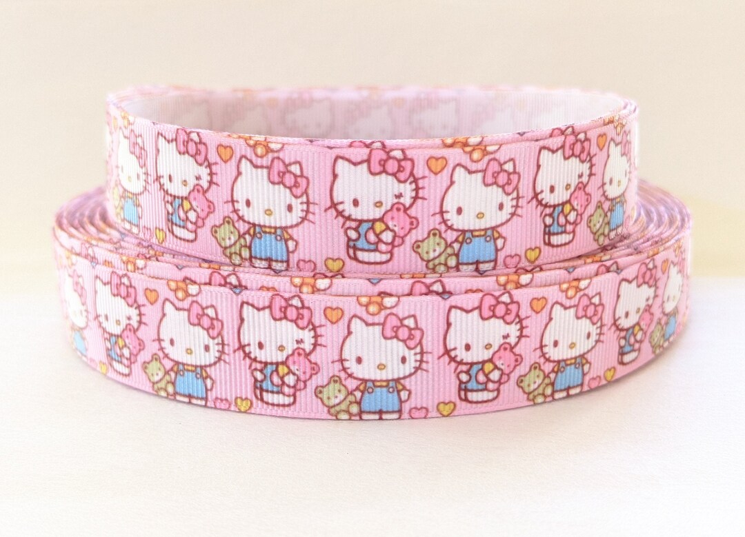 7/8" (22mm) Hello Kitty Printed Grosgrain Ribbon GR068 - Etsy