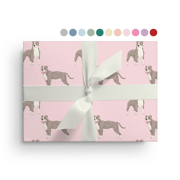 Pit Bull Wrapping Paper - Etsy