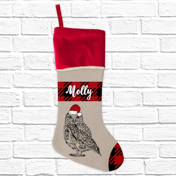 Owl Stocking - Etsy
