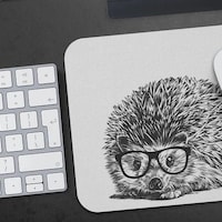 Fluffy Chick Illustration Gaming Mouse Pad | Spring Floral - Etsy