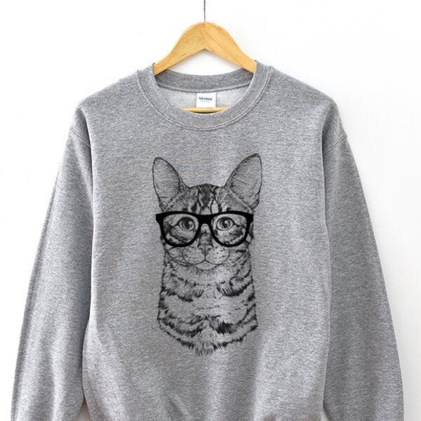Cat Hoodie - Etsy
