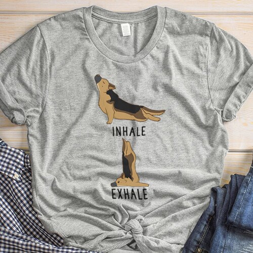 Inhale Exhale Beagle Yoga T-shirt Heather Dog Lovers Tshirt - Etsy