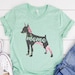 Min Pin Mama Shirt, Miniature Pinscher Mom T-shirt, Floral Dog ...