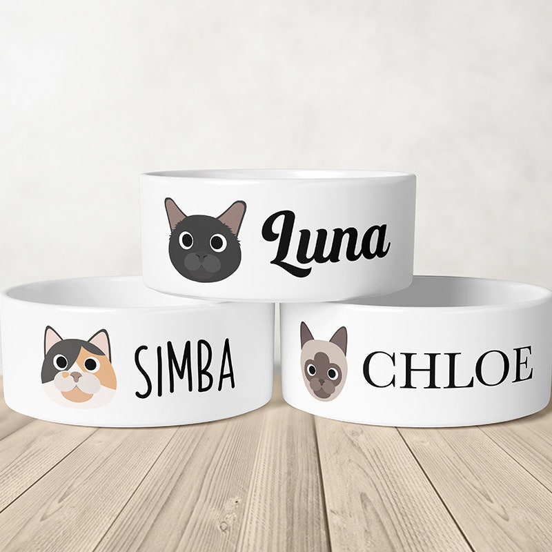 Cat Bowls - Etsy