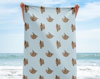 Sloth Beach Towel | Etsy