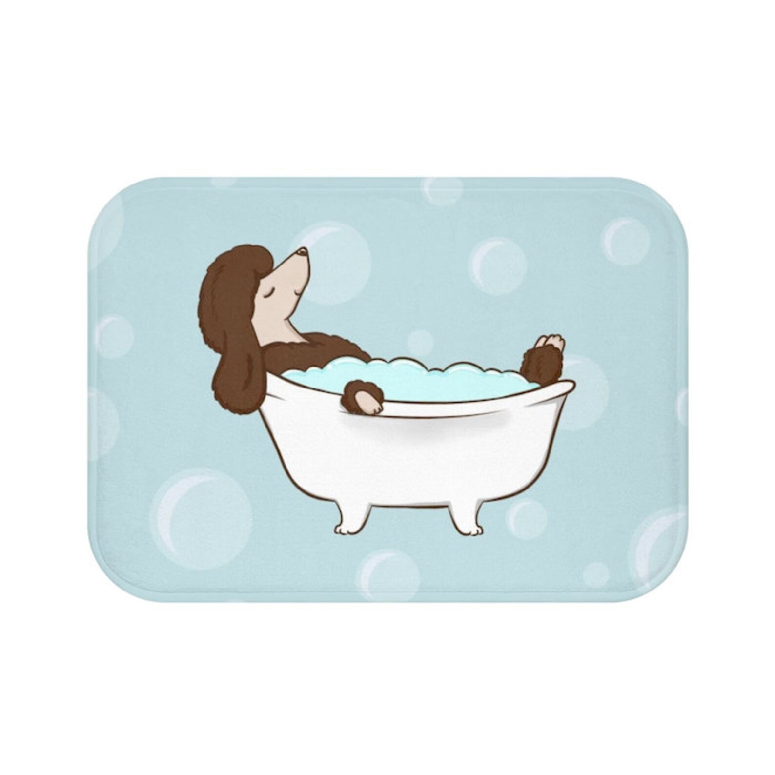 Poodle Bath Mat Dog Door Mat Floor Mats Bathroom Decor Dog - Etsy