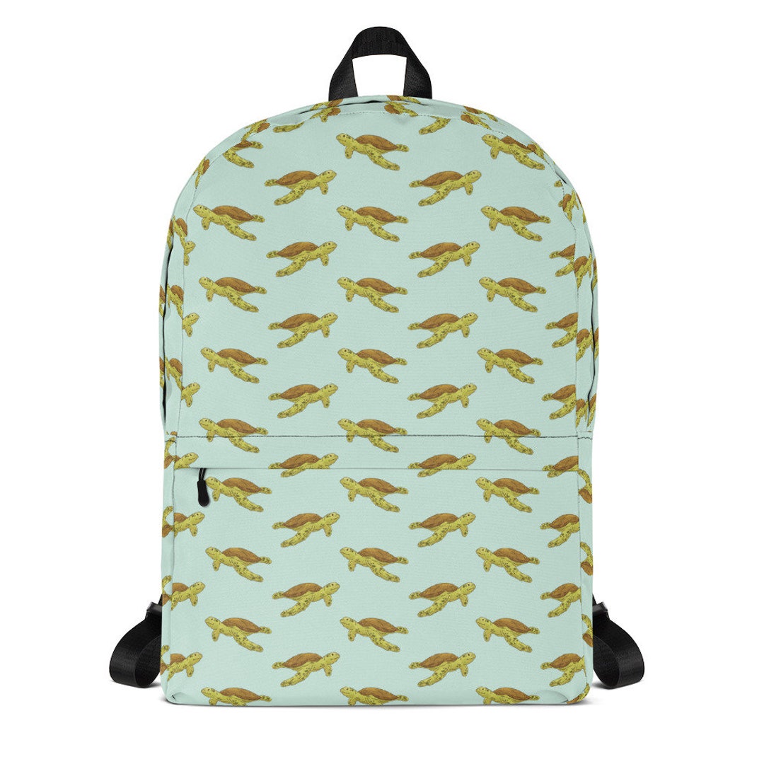 Sea Turtle Backpack, Ocean Animal Laptop Bag, Women's Travel Backpack ...