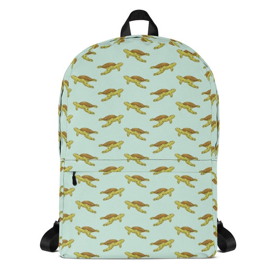 Sea Turtle Backpack Ocean Animal Laptop Bag Women's - Etsy