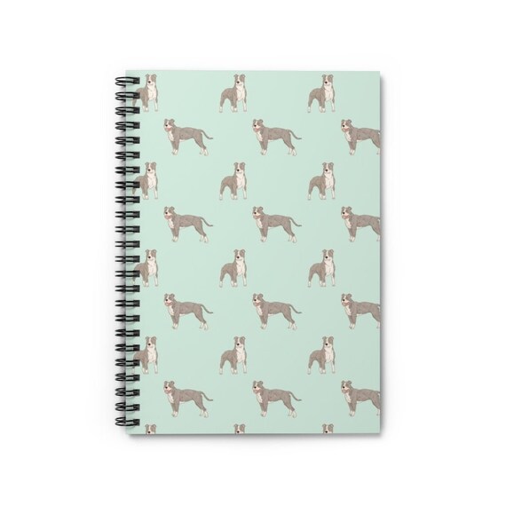 Pit Bull Notebook Dog Spiral Notebook Notepad Journal - Etsy
