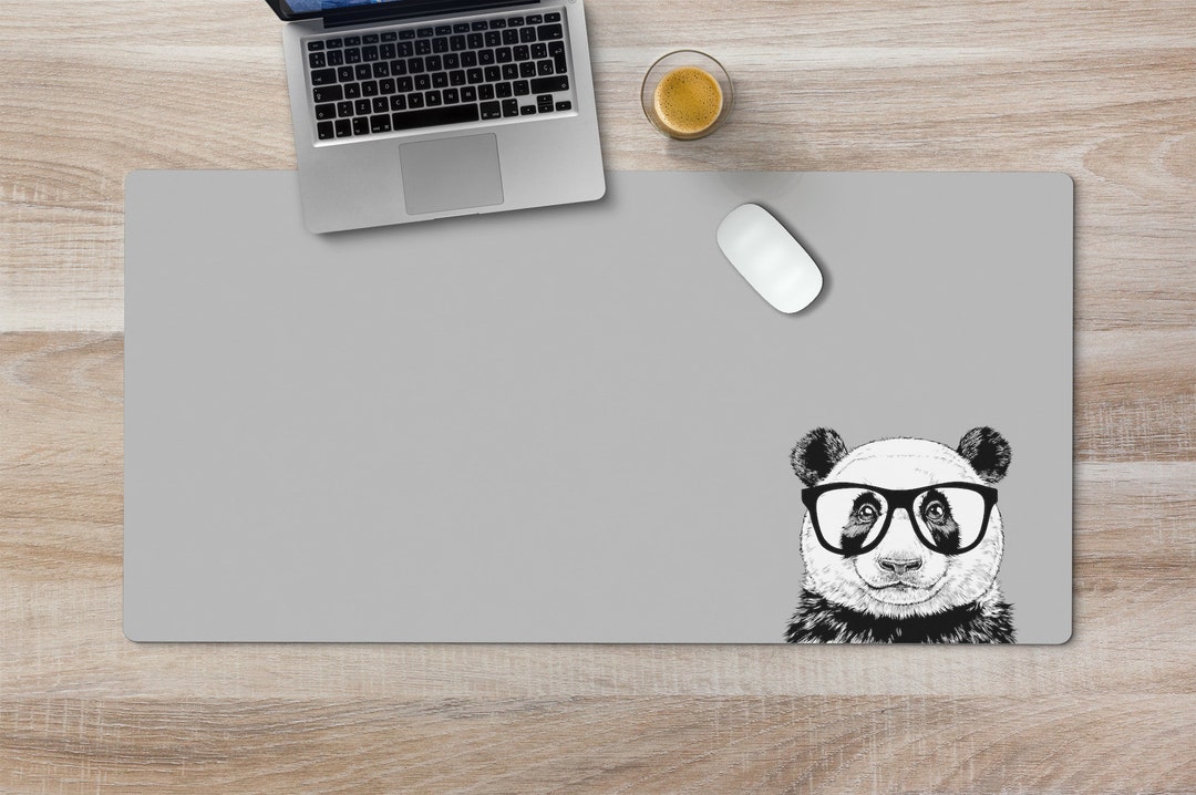 Panda Large Desk Mat, Animal Mousepad, Men Desk Pad, Mouse Pad or ...