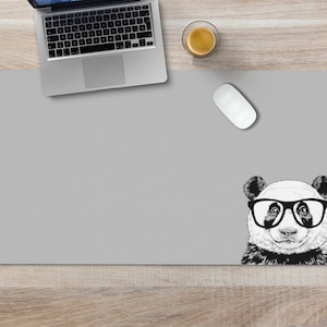 Panda Large Desk Mat, Animal Mousepad, Men Desk Pad, Mouse Pad or ...