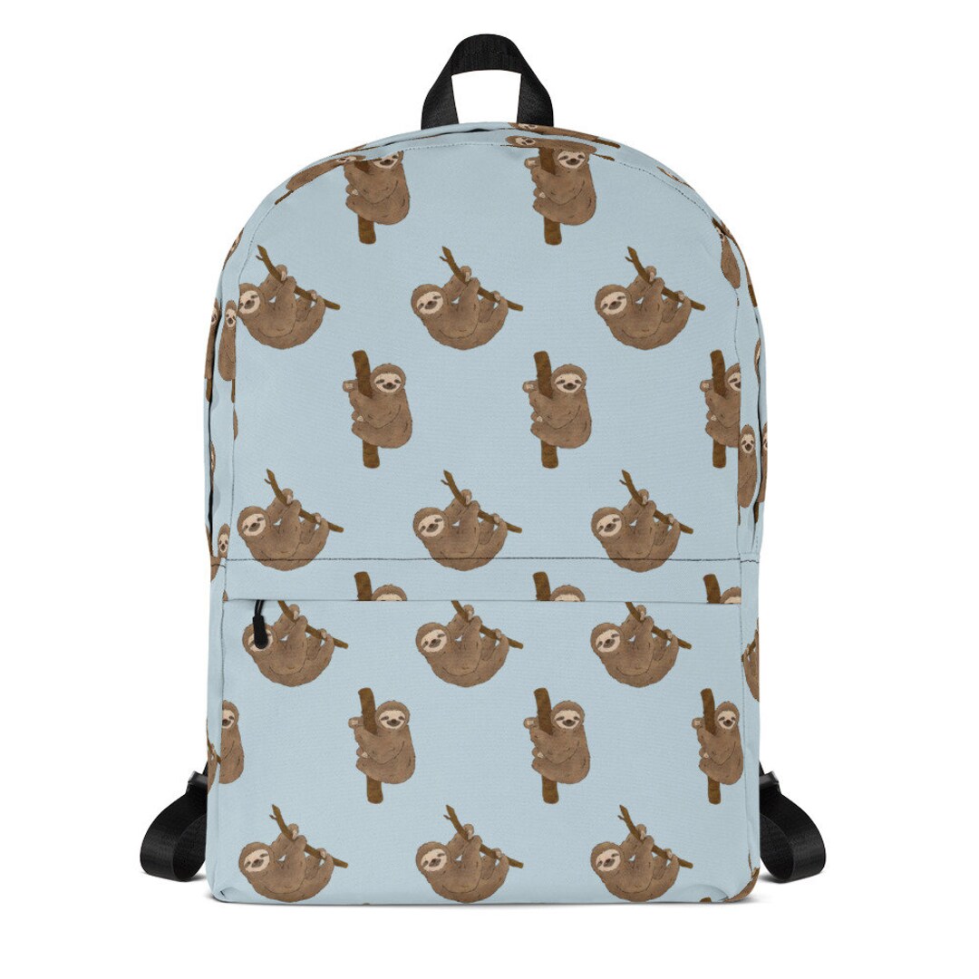 Sloth Backpack, Animal Laptop Bag, Women's Travel Backpack, Cute ...