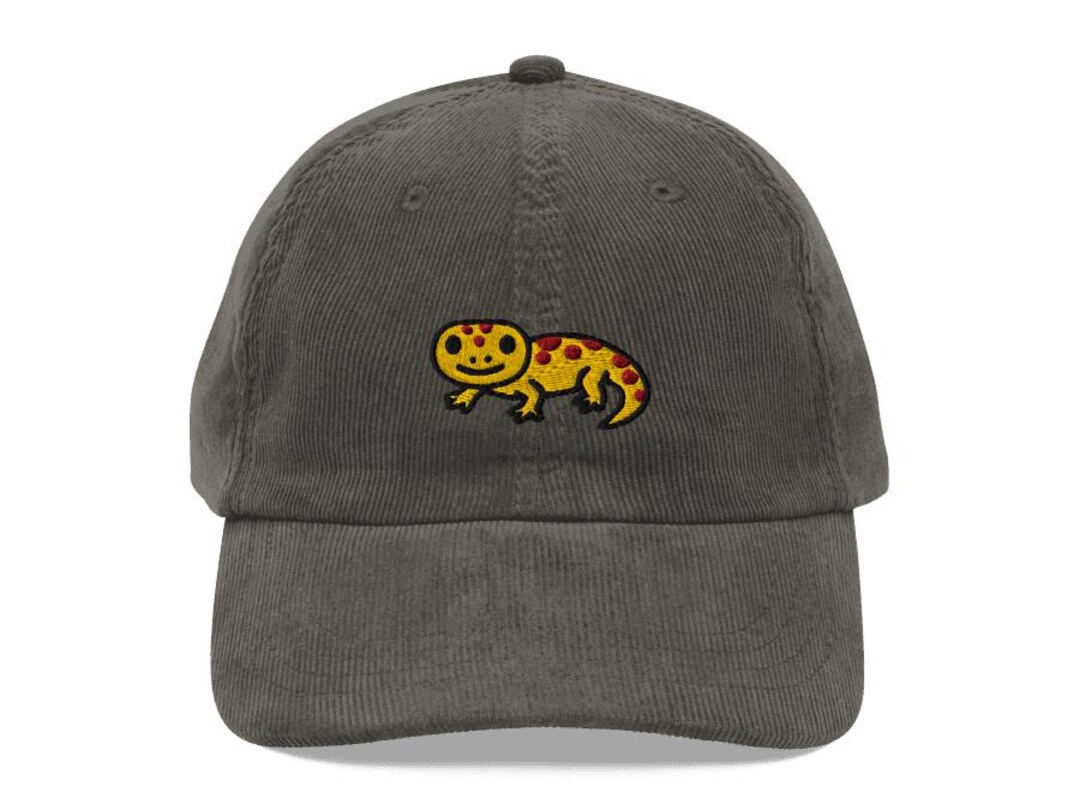 Leopard Gecko Hat, Leopard Gecko Cap, Beanie, Lizard Embroidered Hat ...
