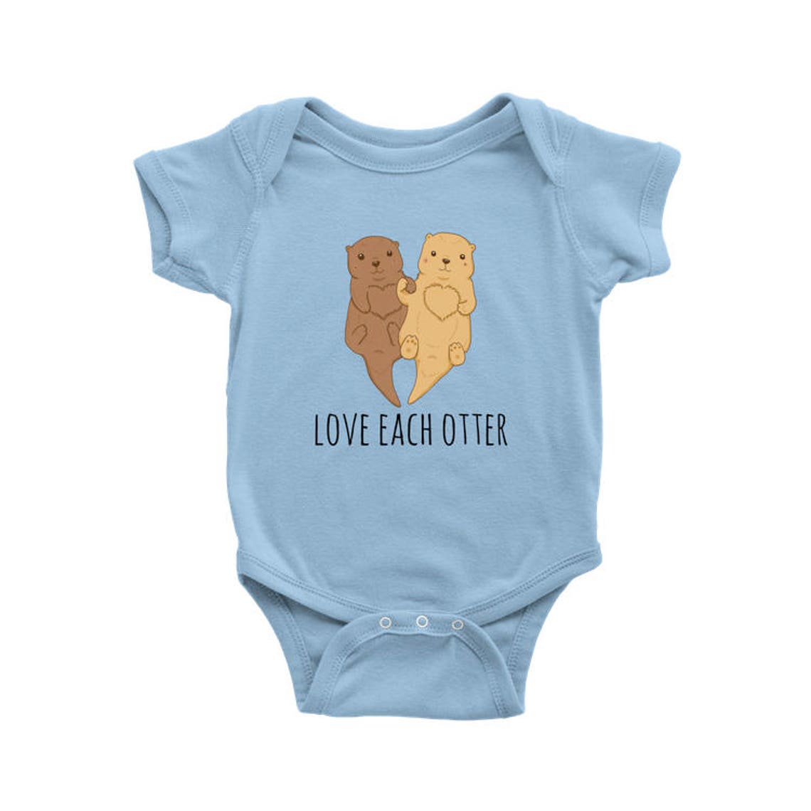 Love Each Otter Baby Bodysuit Animal Lover Baby Clothes - Etsy